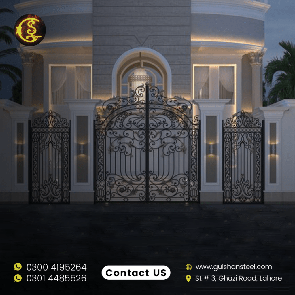 Electric wrought iron driveway gates - Gulshan Steels