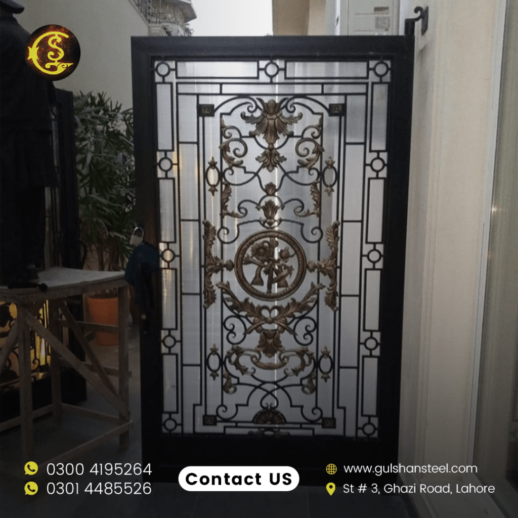 Wrought iron entrance gates - Gulshan Steels