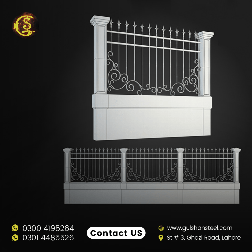Wrought iron boundary designs - Gulshan Steels