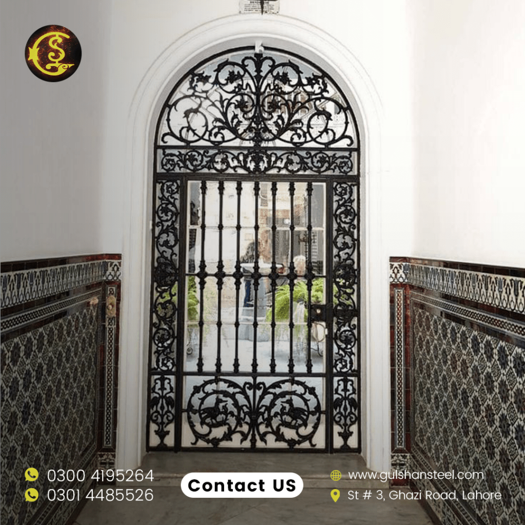 Rod iron front entry doors - Gulshan Steels