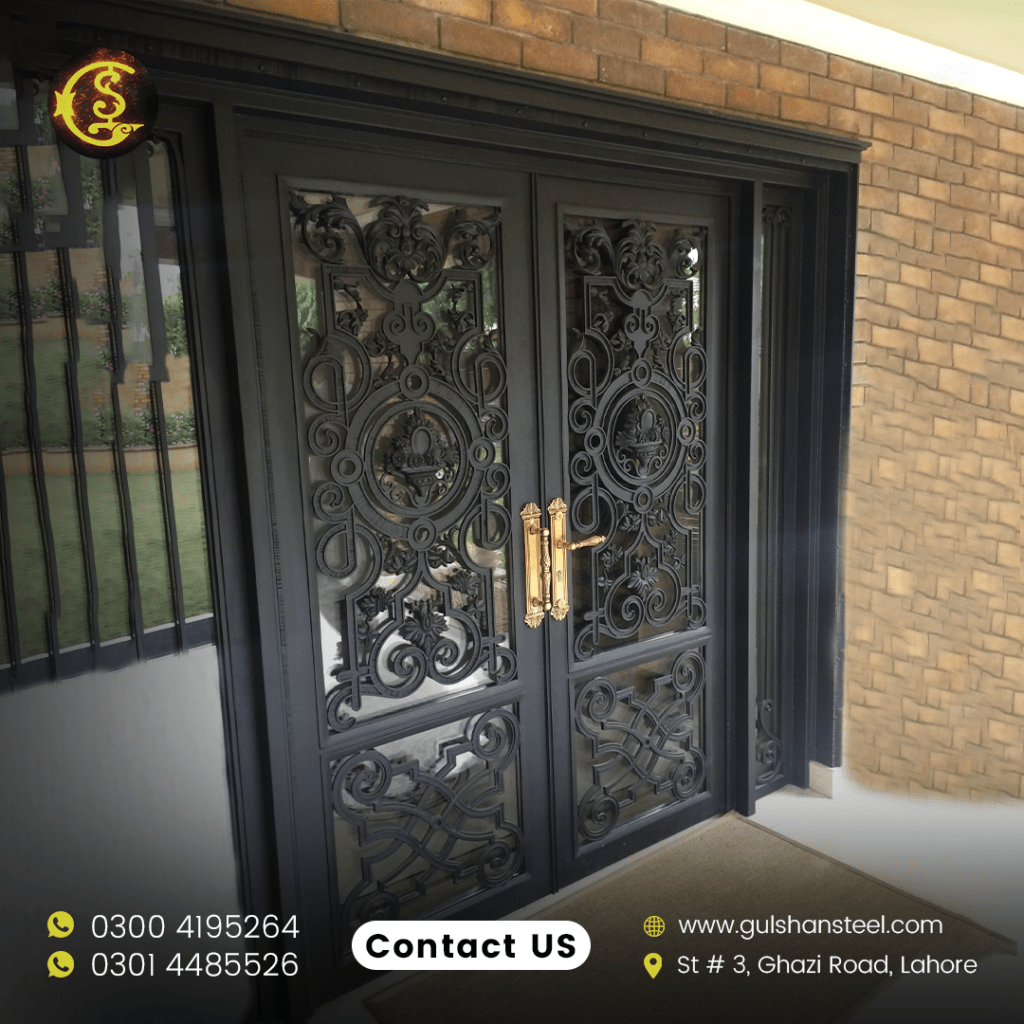 Custom iron front entry doors - Gulshan Steels
