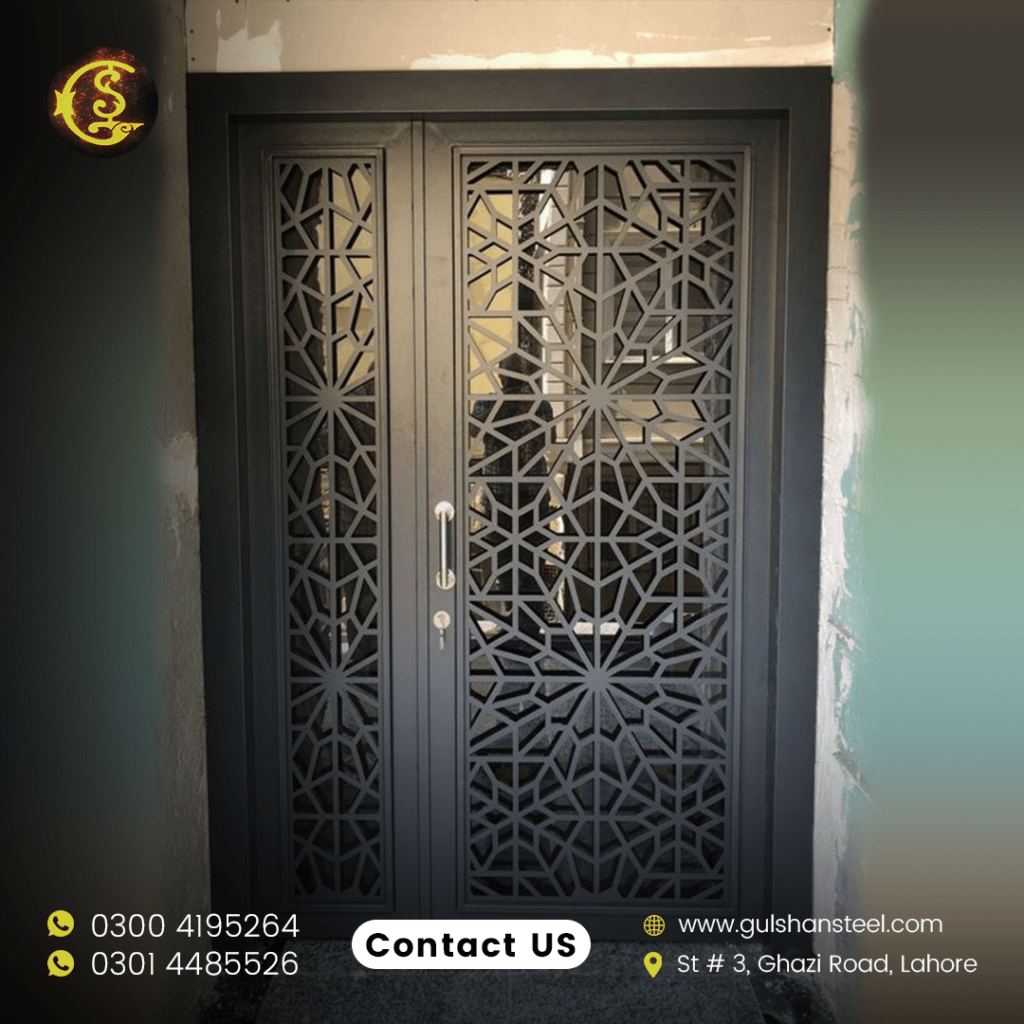 CNC Main Door Design in Sialkot - Gulshan Steels