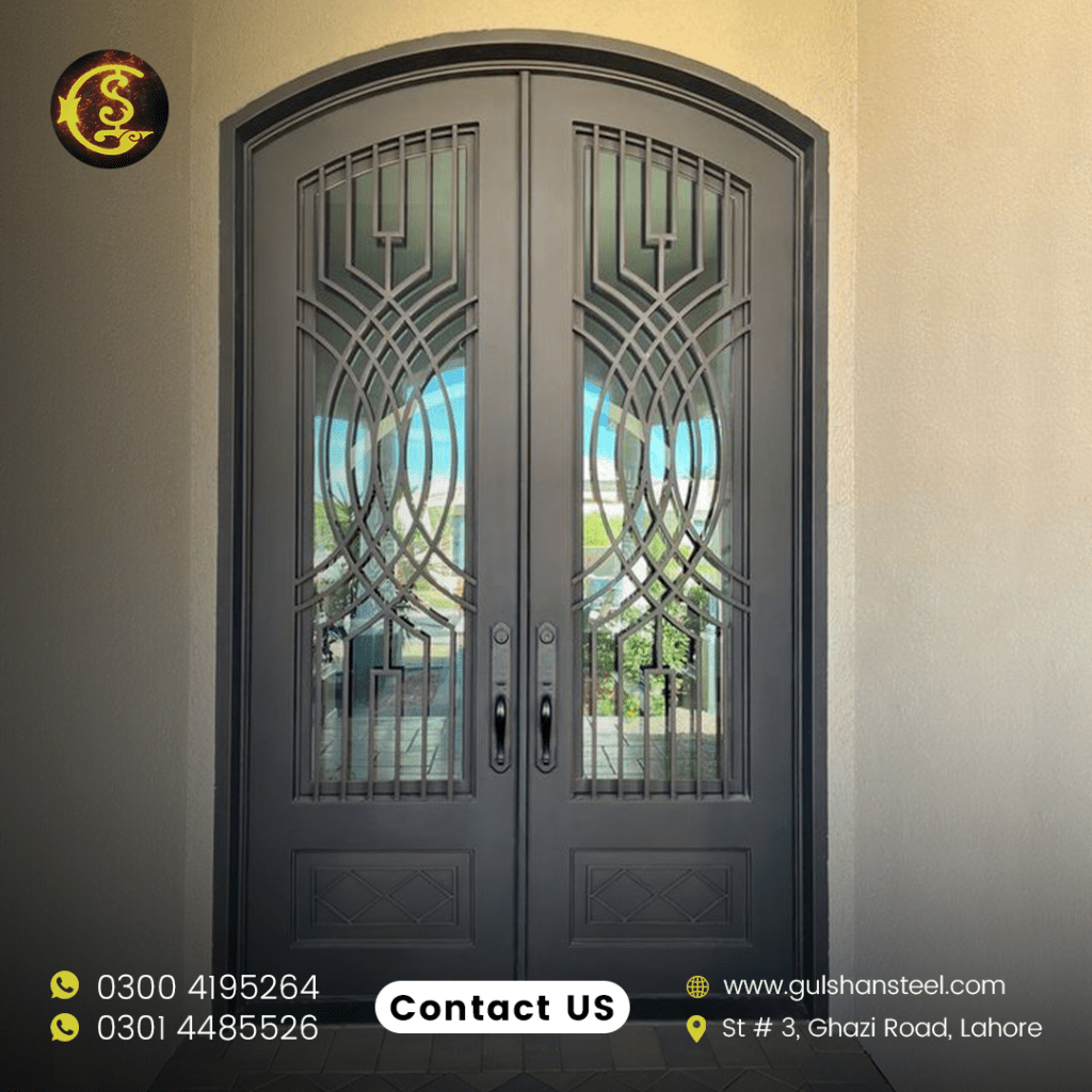CNC metal main doors - Gulshan Steels
