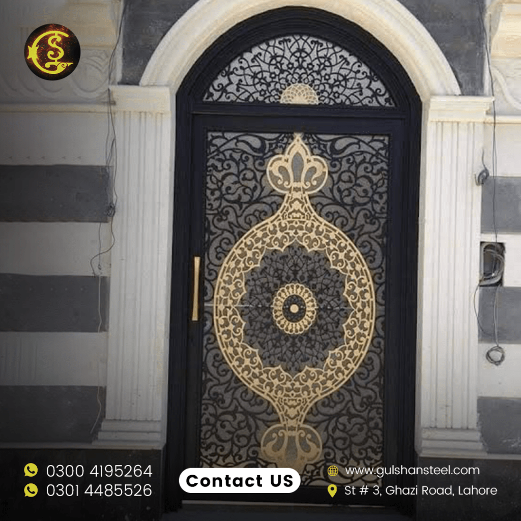 CNC main door design - Gulshan Steels