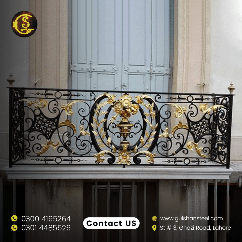 New Wrought Iron Balcony Design - Gulshan Steels